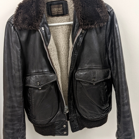 Cooper | Jackets & Coats | Leather Bomber | Poshmark